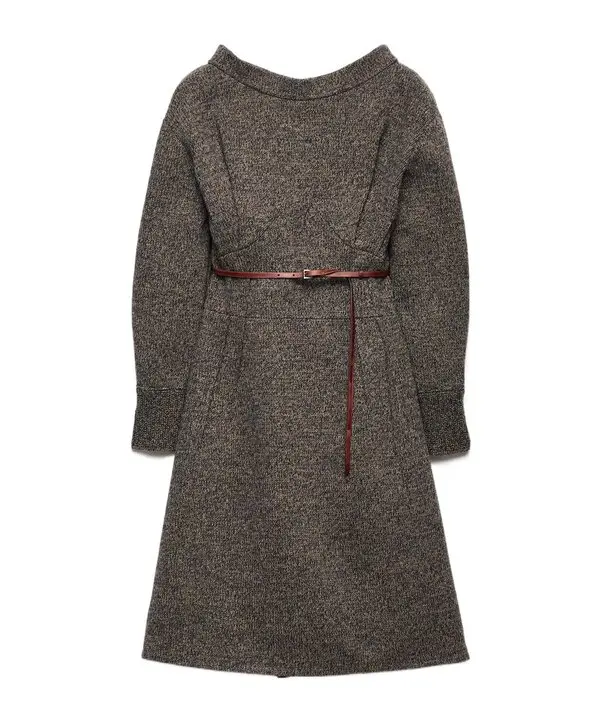 Prada Mouliné Wool Dress