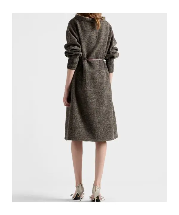 Prada Mouliné Wool Dress