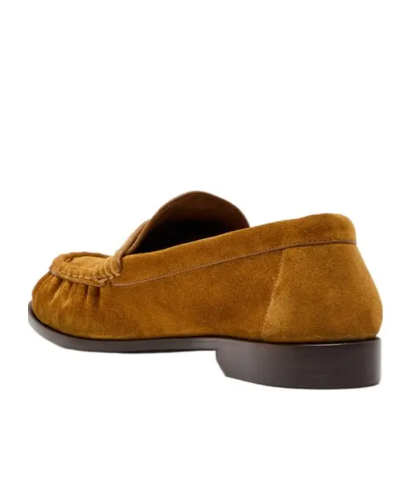 Saint Laurent Le Loafer Suede Slip-on Loafers