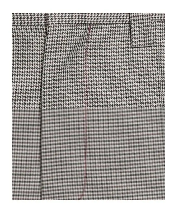 Marni Houndstooth Flannel Tailored Trousers