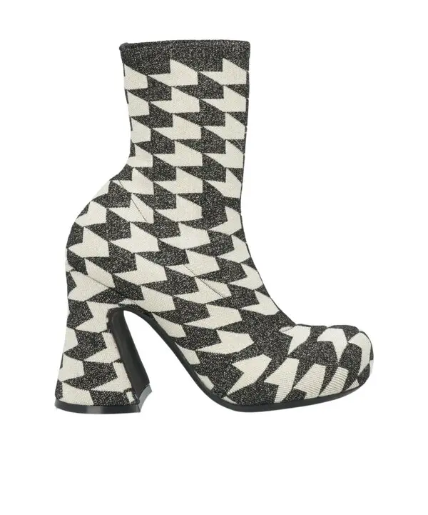 Marni Color-blocked Metallic Sock Ankle Boots