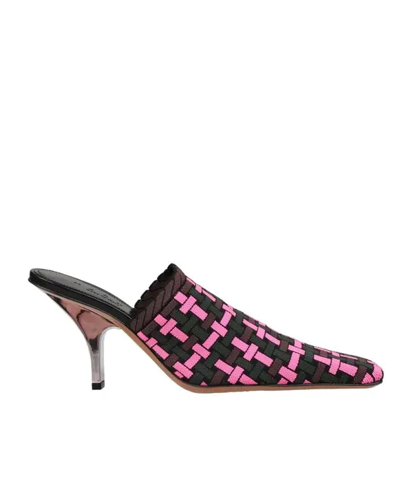 Marni Geometric-print Heeled Mules