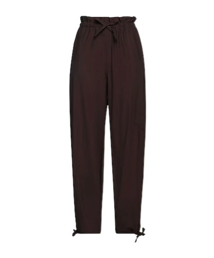 GANNI Tapered Trousers With Drawstring Waist - Black