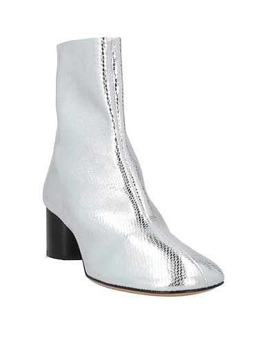 Isabel Marant Étoile Metallic Snakeskin Ankle Boots