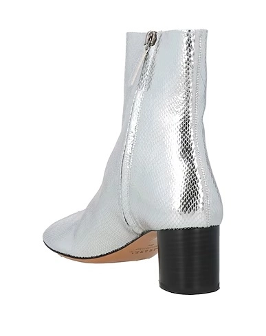 Isabel Marant Étoile Metallic Snakeskin Ankle Boots
