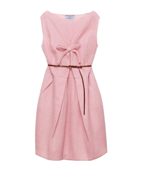 Prada Wool Knit Dress With Bow