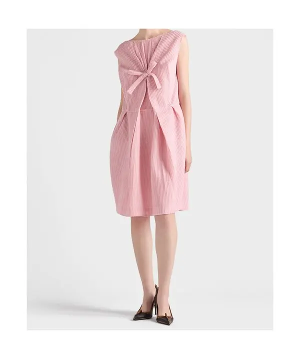 Prada Wool Knit Dress With Bow