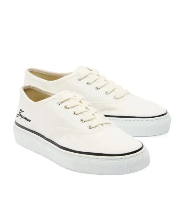Jacquemus Les Fefe Logo-embroidered Canvas Sneakers