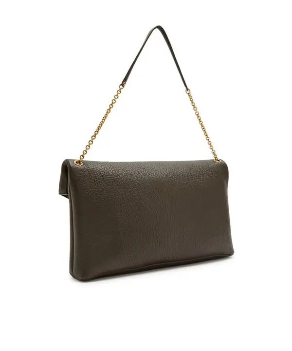 Saint Laurent Envelope Grained Leather Pouch