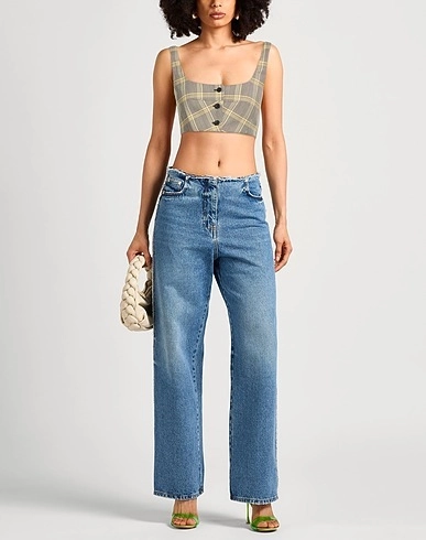 Marni Sleeveless Plaid Short Top