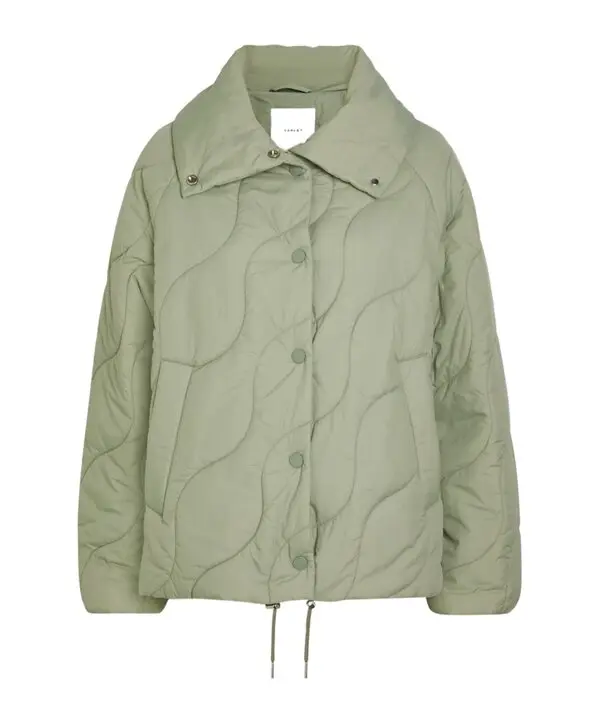 Varley Quilted Nylon Jacket With Drawstring Hem