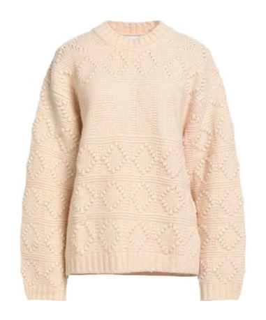 GANNI Jacquard-knit Crew Neck Sweater