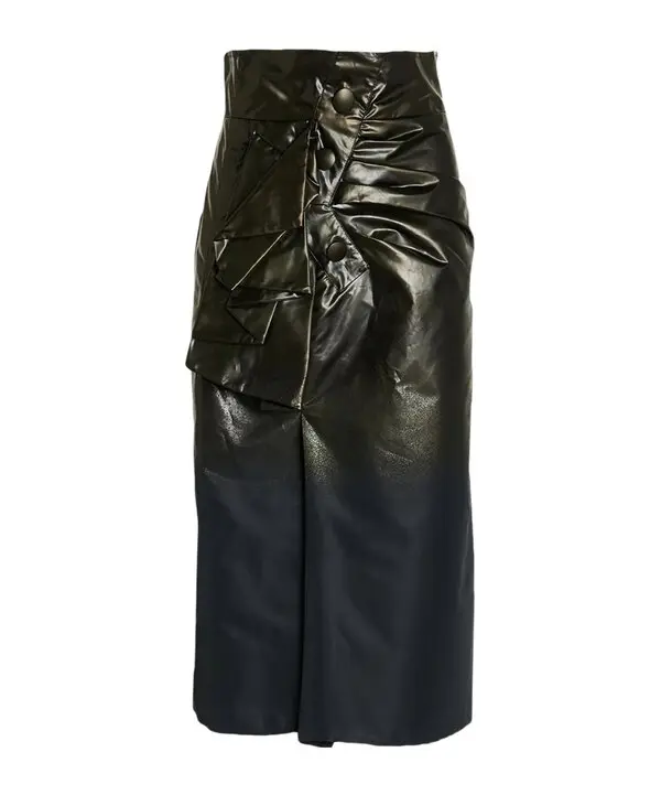 MAISON MARGIELA Color-block Ruffled Umbrella Skirt