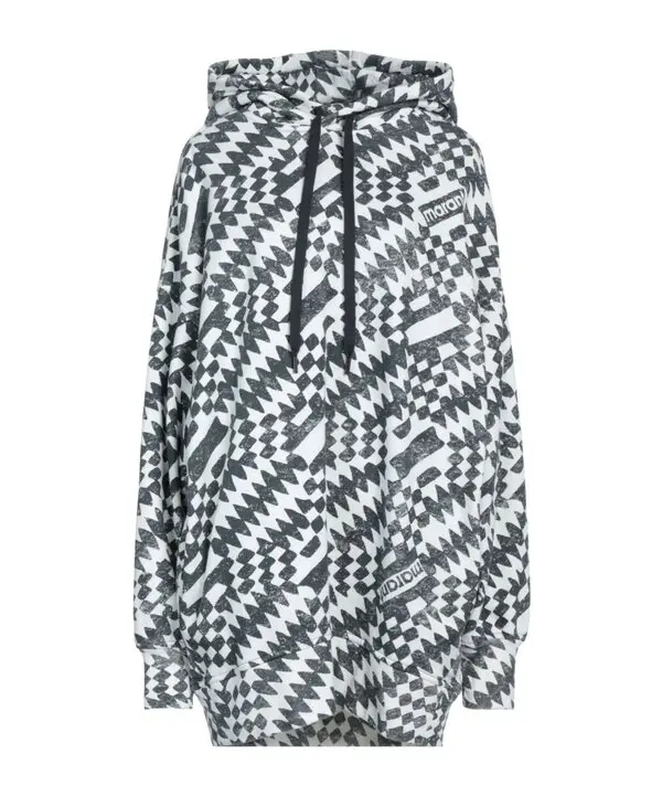 Isabel Marant Étoile Long Sleeve Hooded Sweatshirt - Gray