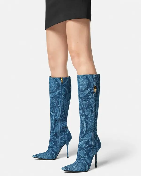 Versace Barocco Medusa '95 Knee-high Boots