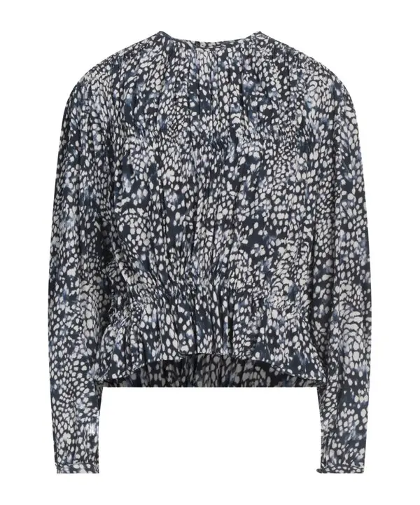 Isabel Marant Étoile Multicolor Ruffled Long Sleeve Top