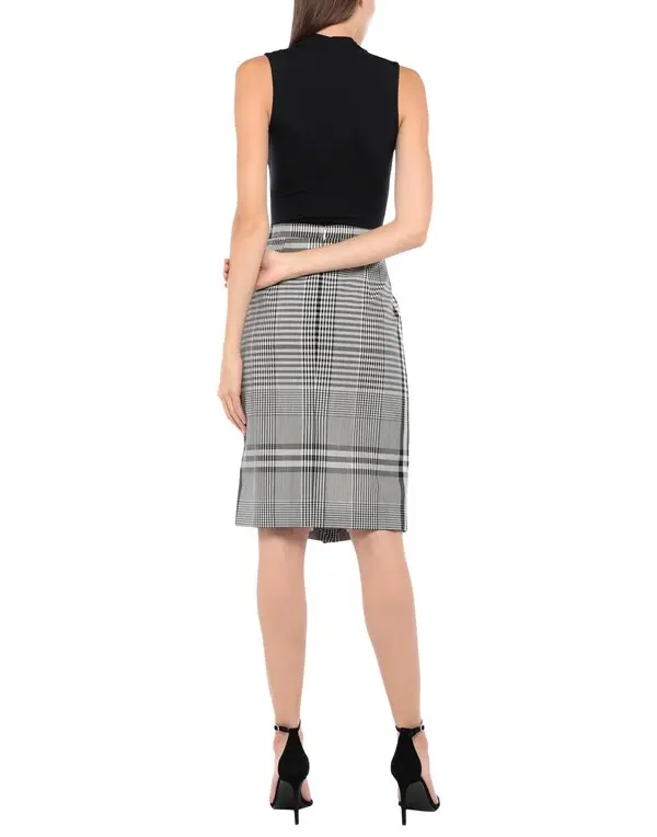 Burberry Midi Pencil Skirt With Signature Print