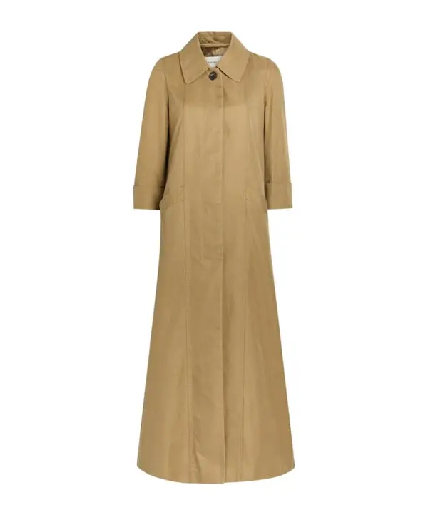 Dries Van Noten Cotton Trench Coat - Nude