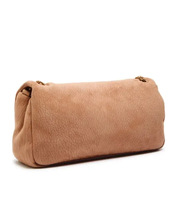 Saint Laurent Calypso Small Padded Suede Shoulder Bag