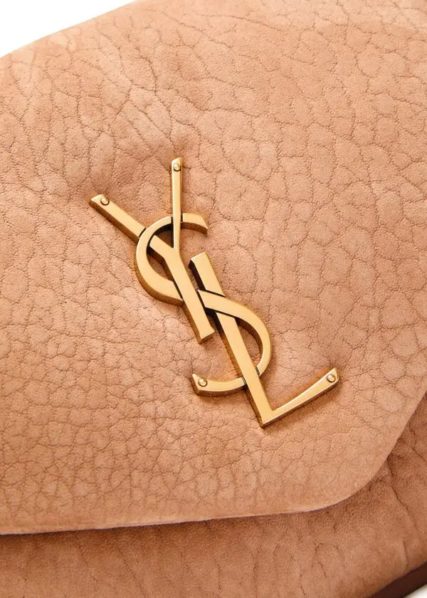Saint Laurent Calypso Small Padded Suede Shoulder Bag