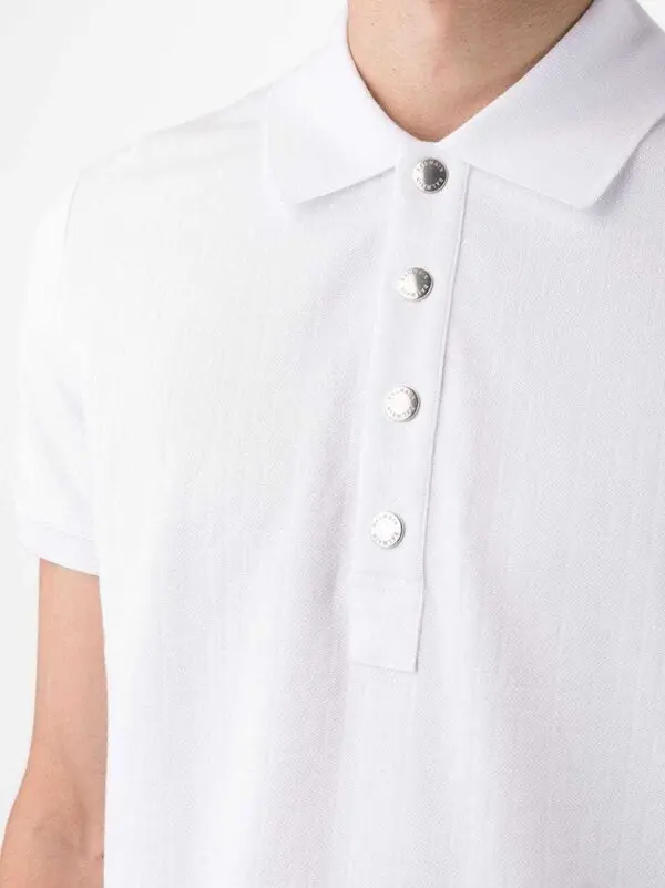 Balmain Monogram-patterned Polo Shirt