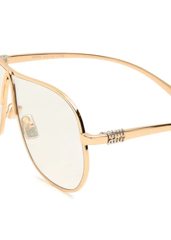 Miu Miu Aviator-style Optical Glasses