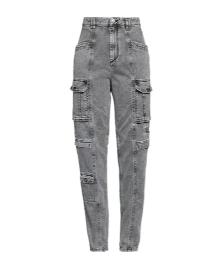 Isabel Marant Étoile Denim Cargo Trousers - Gray