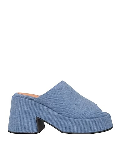 GANNI Simple Solid-color Denim Sandals