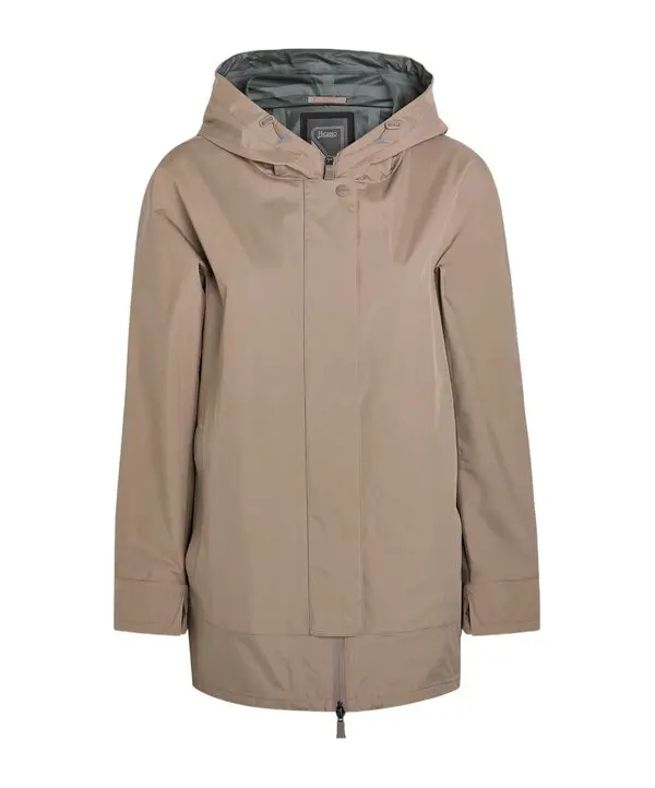 Herno Hooded Brushed Shell Jacket
