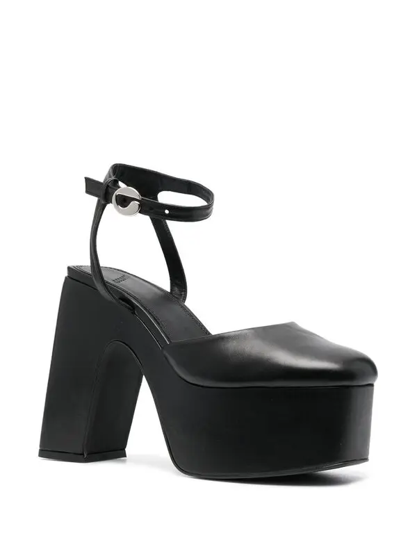 Coperni Bridge Platform Round-toe Pumps With Ankle Strap