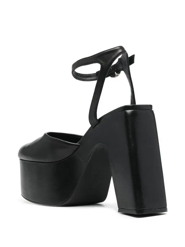Coperni Bridge Platform Round-toe Pumps With Ankle Strap