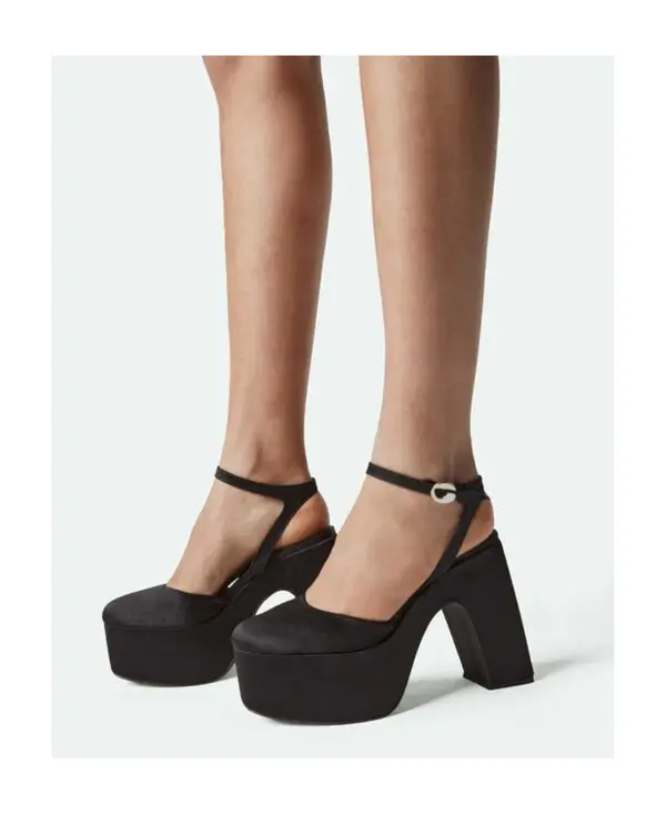 Coperni Bridge Platform Round-toe Pumps With Ankle Strap
