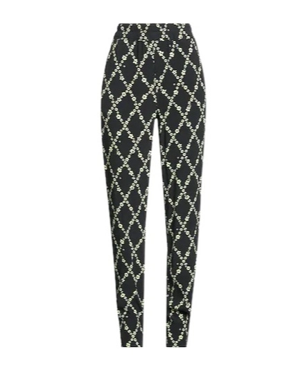 GANNI High-waisted Floral Print Tapered Pants