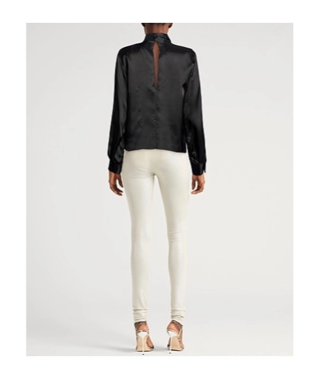 MAISON MARGIELA Solid-color Satin Shirt