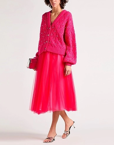 Farm Rio Solid-color Knitted Cardigan