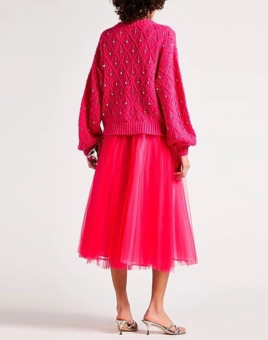 Farm Rio Solid-color Knitted Cardigan
