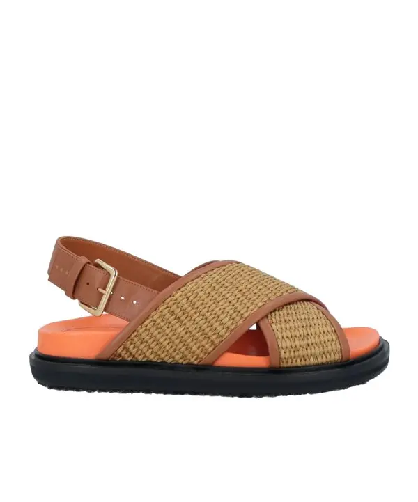 Marni Raffia Slingback Sandals