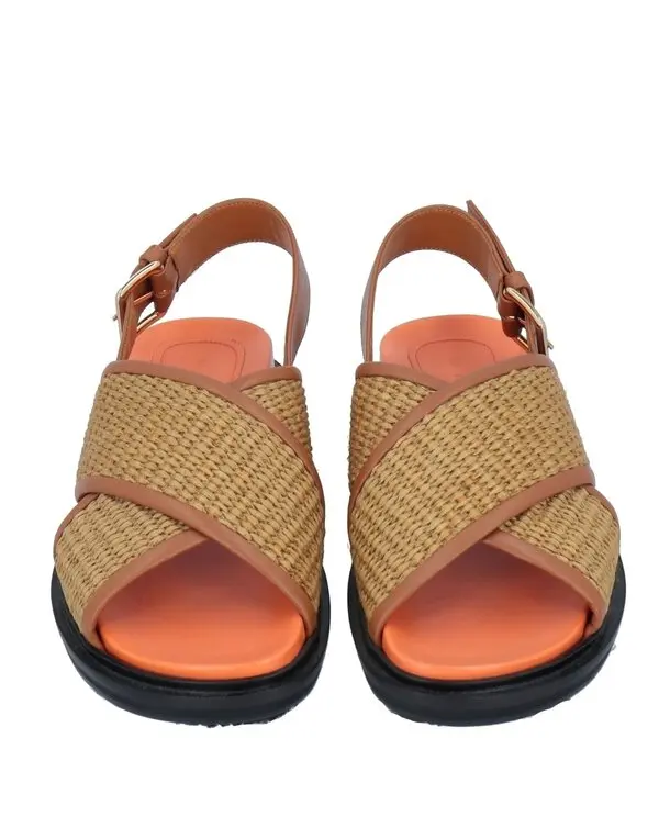 Marni Raffia Slingback Sandals