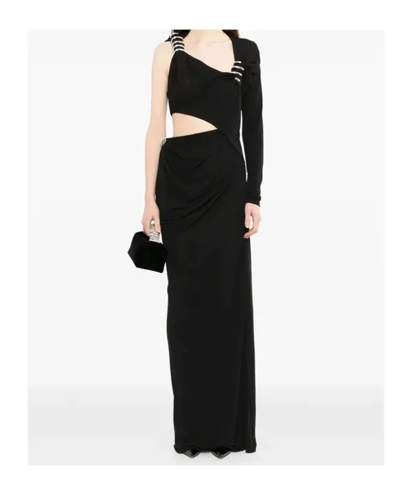 Christopher Esber Asymmetrical Torso Maxi Dress