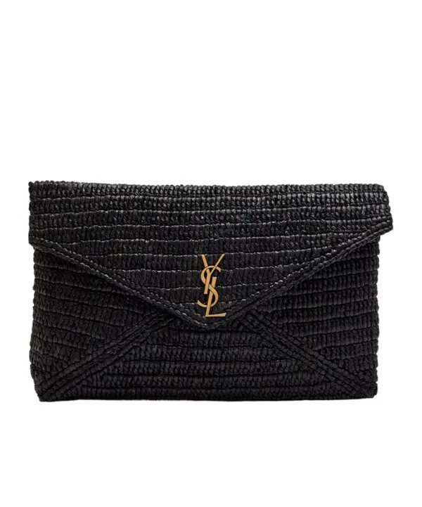 Saint Laurent Envelope Suede Pouch