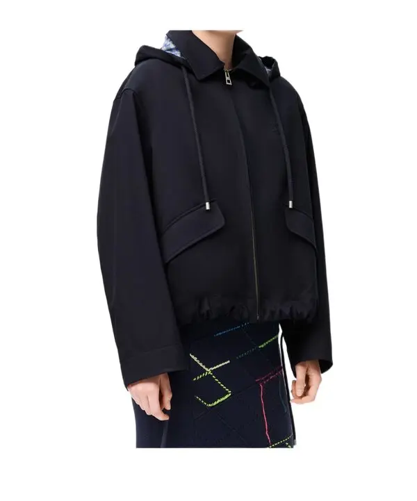 Loewe Long-sleeved Zip-up Jacket With Detachable Hood