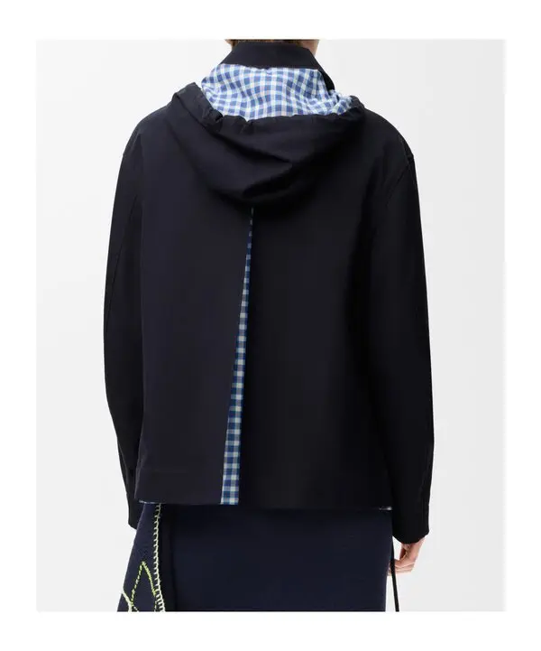 Loewe Long-sleeved Zip-up Jacket With Detachable Hood