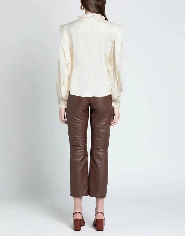 Isabel Marant Étoile Plain Colour Gathered Long Sleeve Blouse