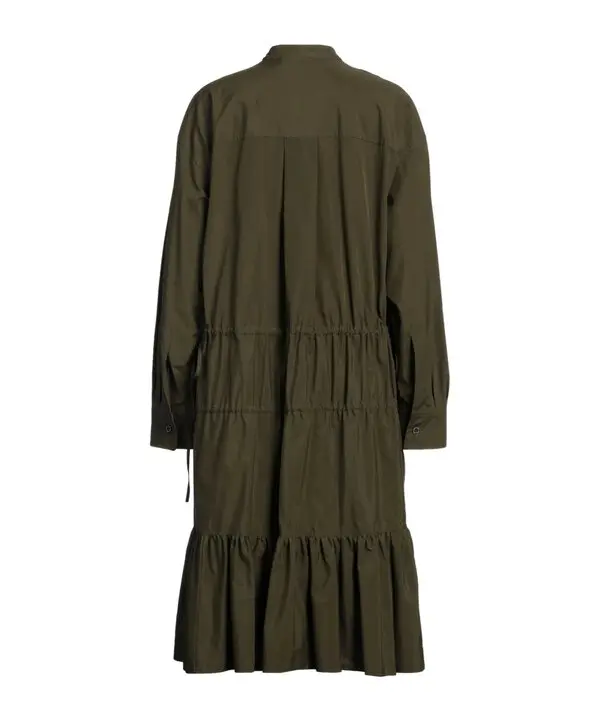 Marni Solid Color Long-sleeve Shirt Dress