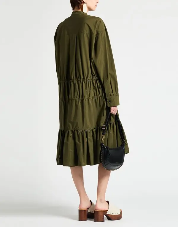 Marni Solid Color Long-sleeve Shirt Dress