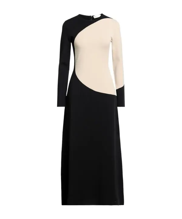 Tory Burch Color-blocked Long Sleeve Dress