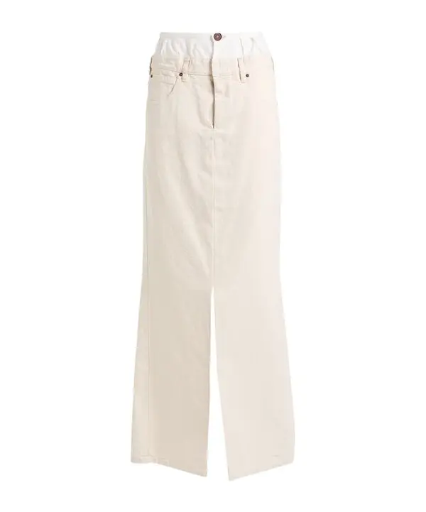 MAISON MARGIELA Long Skirt - White