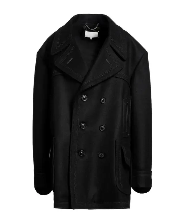 MAISON MARGIELA Double-breasted Felt Coat