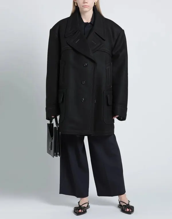 MAISON MARGIELA Double-breasted Felt Coat