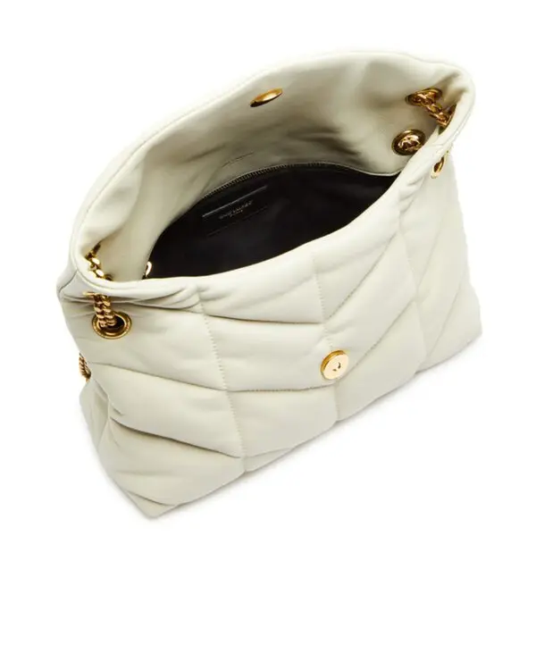 Saint Laurent Lou Puffer Small Leather Shoulder Bag